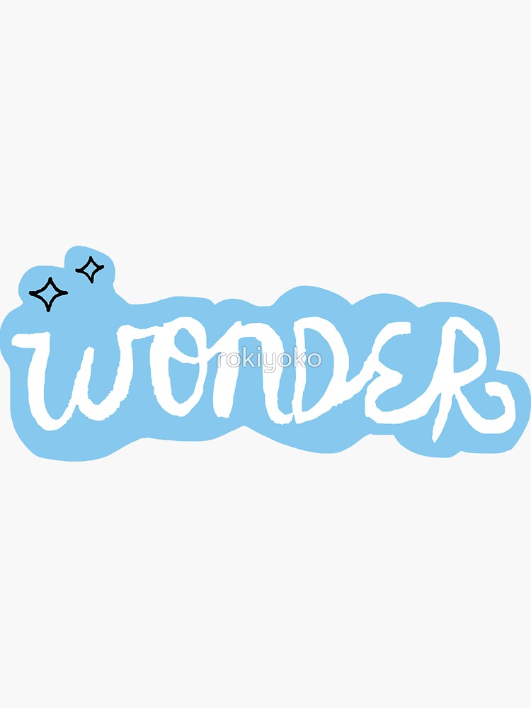 "Wonder Title (Book/Movie)" Sticker for Sale by rokiyoko | Redbubble