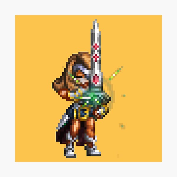"Beatrix Magic Standby Final Fantasy IX Pixel Art" Photographic Print ...