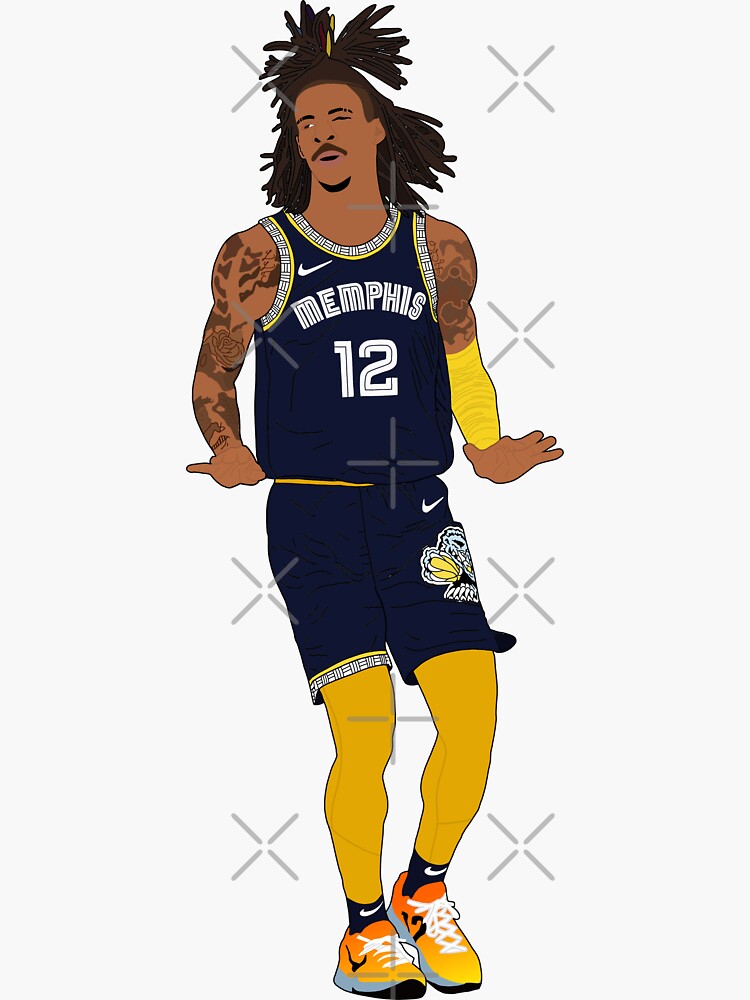 "Ja Morant" Sticker for Sale by ryanclark12 | Redbubble