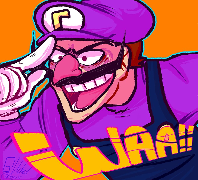 Waluigi: Stickers | Redbubble