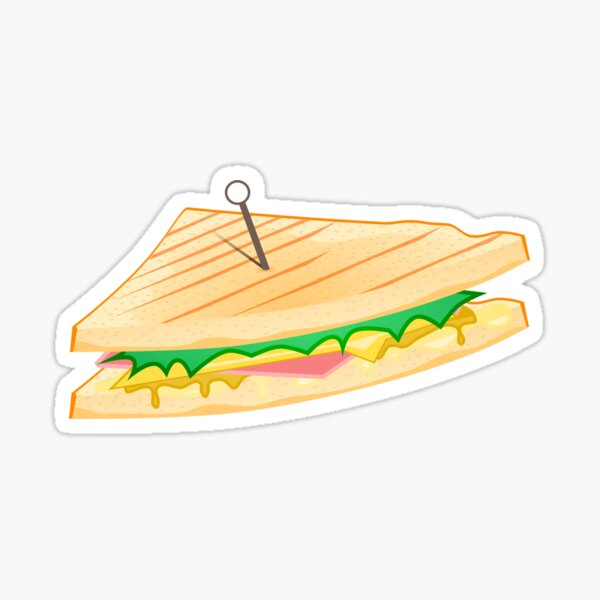 "Deli Sandwich digital illustration " Sticker for Sale by ...