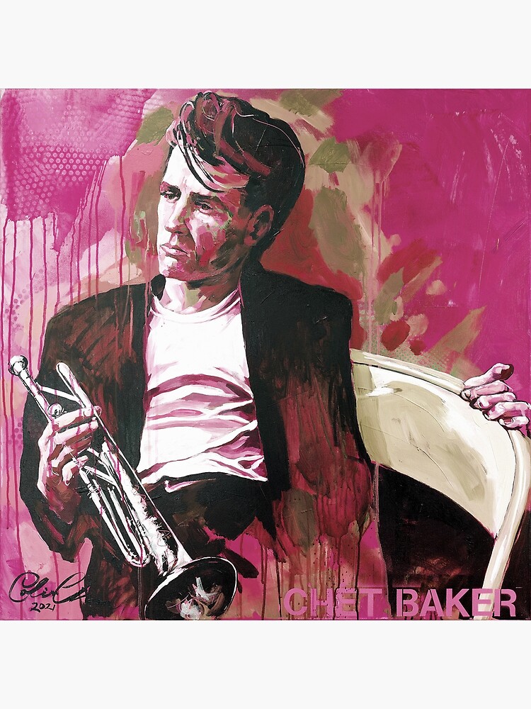 " Chet B Jazz musician trumpeter singer Pink Version" Poster for Sale ...