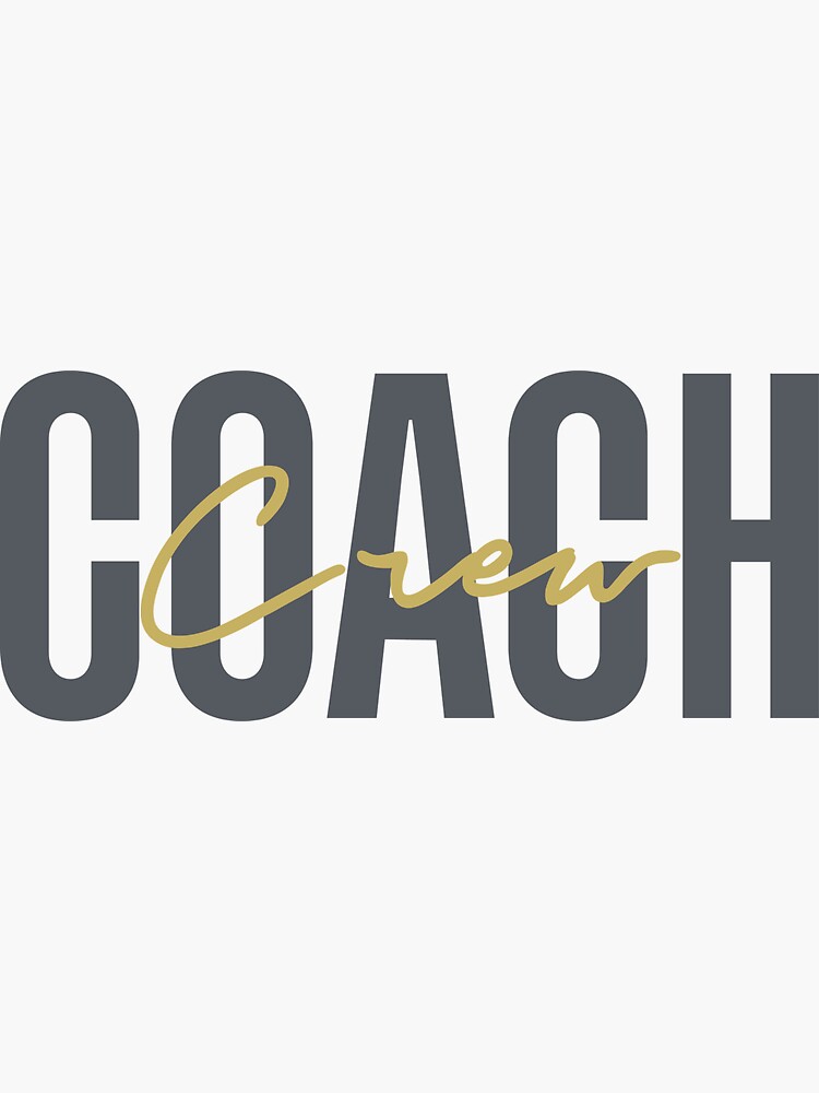 "Coach Crew Coach Squad Instructional Coach Literacy Coach " Sticker ...