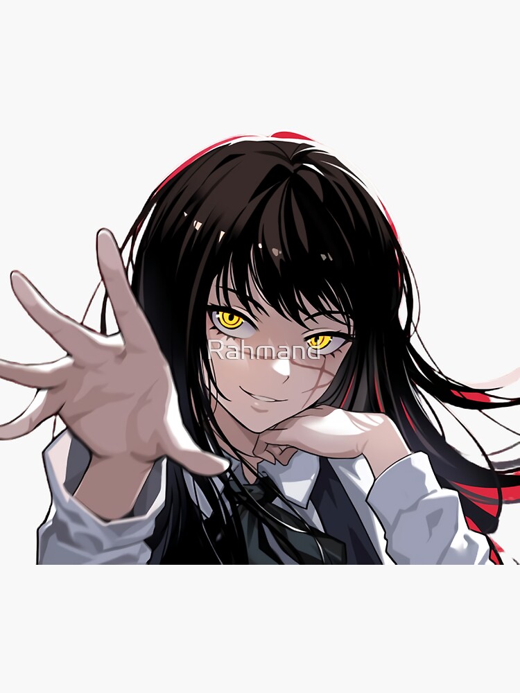 "Asa Mitaka the War Devil" Sticker for Sale by Rahmand | Redbubble