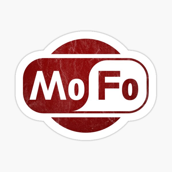 "MOFO - RED" Sticker for Sale by Delapits | Redbubble