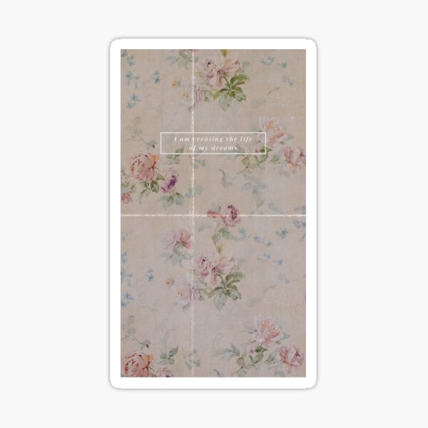 "I am creating the life of my dreams -Vintage Aesthetic Quotes Posters ...