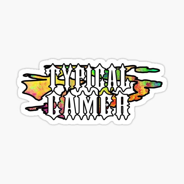 "Typical Gamer" Sticker for Sale by Khaddi0 | Redbubble