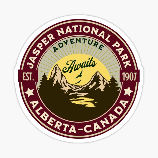 "Jasper National Park" Sticker for Sale by TravelGold | Redbubble