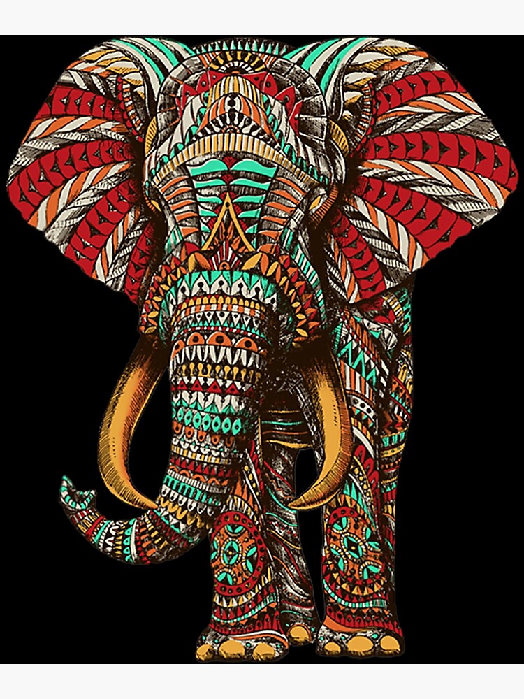 "Henna Stylish Artistic Save The Elephants Wildlife" Poster for Sale by ...