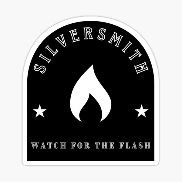 "Silversmith Watch for the Flash" Sticker for Sale by metalsmithmomma ...