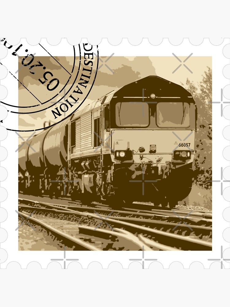 "train postal " Sticker for Sale by Onamiro | Redbubble
