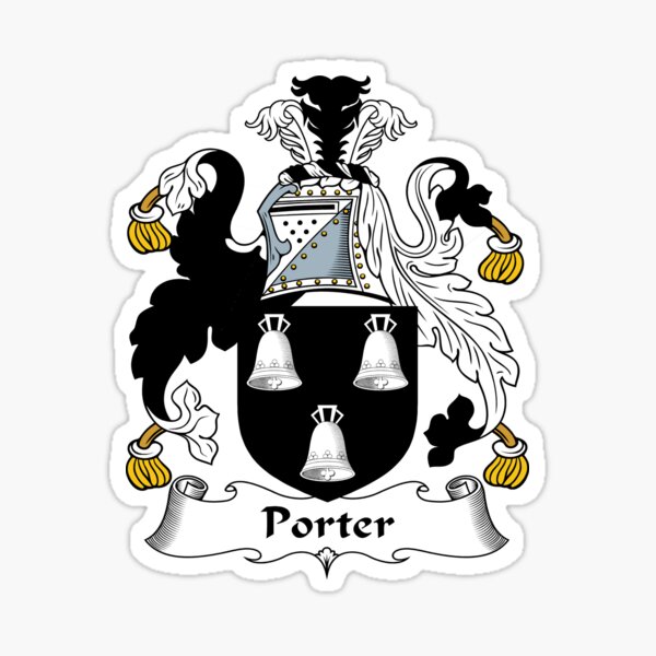 "Porter" Sticker for Sale by HaroldHeraldry | Redbubble