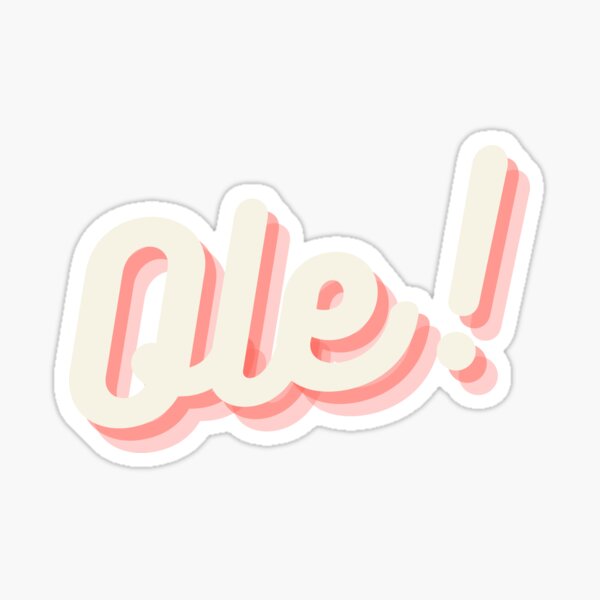 "ole" Sticker for Sale by Tbtworld | Redbubble