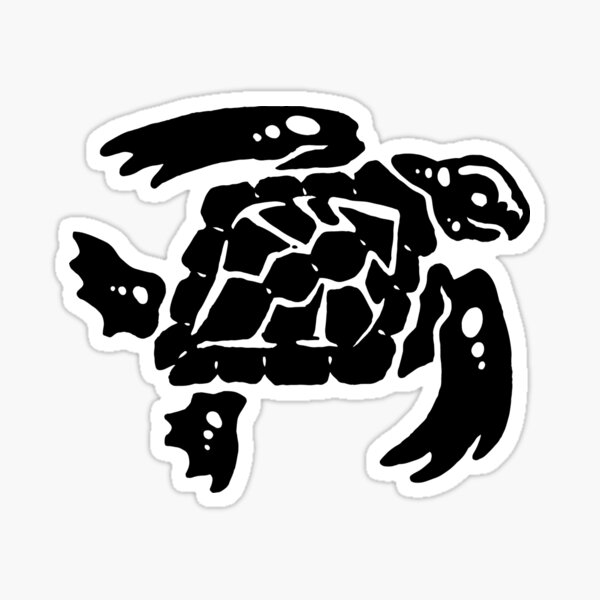 "Black Turtle Emblem" Sticker for Sale by Nealoc | Redbubble