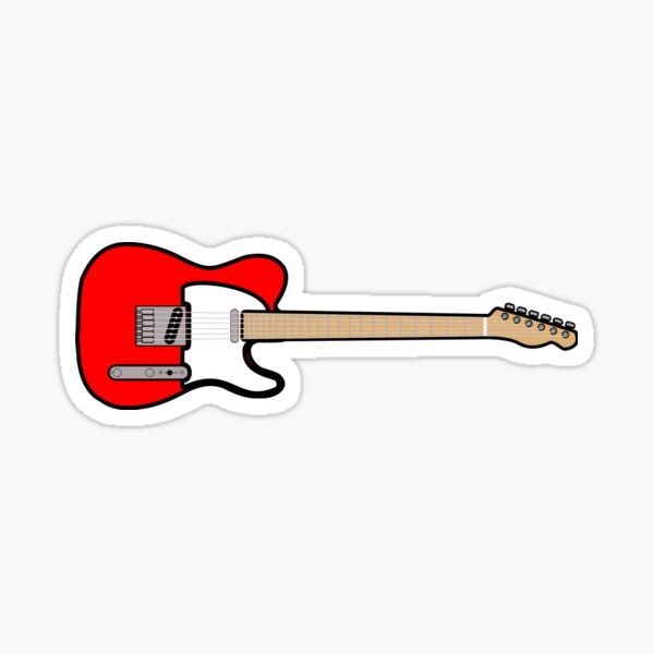 "Telecaster (horizontal)" Sticker for Sale by jaywinston | Redbubble