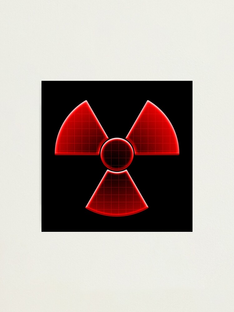 "New Nuclear Symbol (Red)" Photographic Print by Gilberticus | Redbubble