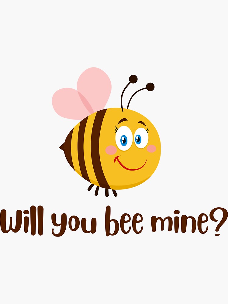 "will you bee mine | will you marry me " Sticker for Sale by IQR-Design ...