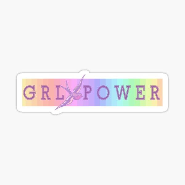 "Pastel Color Grl Power" Sticker for Sale by MakeitMelo | Redbubble