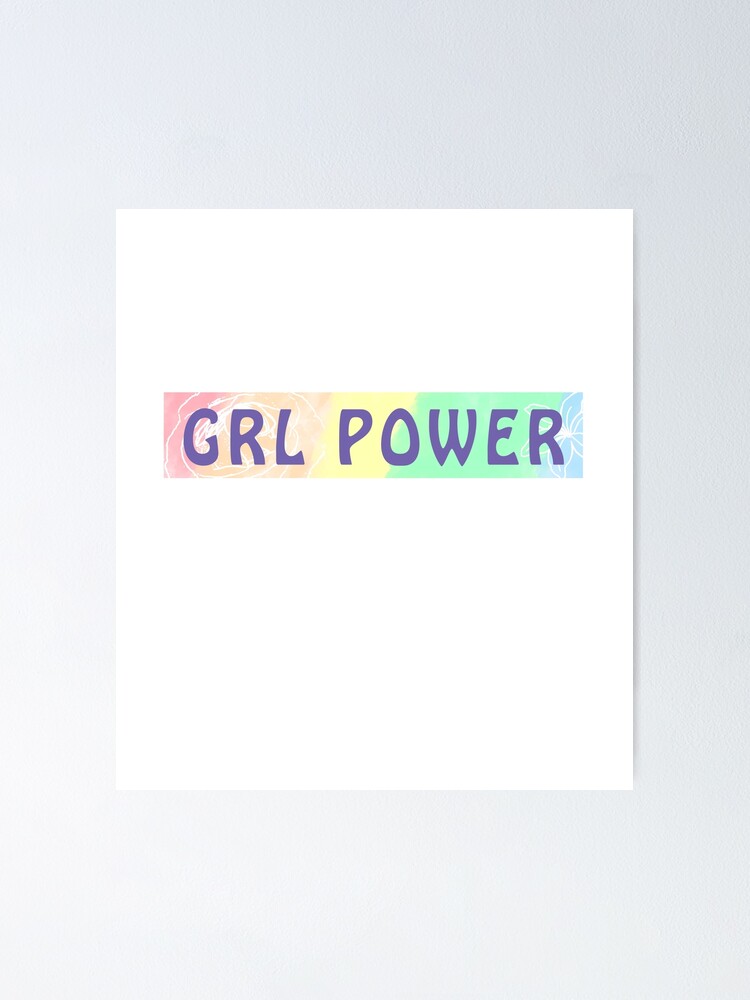 "Pastel Color Grl Power" Poster for Sale by MakeitMelo | Redbubble