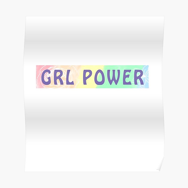 "Pastel Color Grl Power" Poster for Sale by MakeitMelo | Redbubble