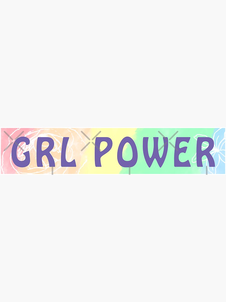 "Pastel Color Grl Power" Sticker for Sale by MakeitMelo | Redbubble