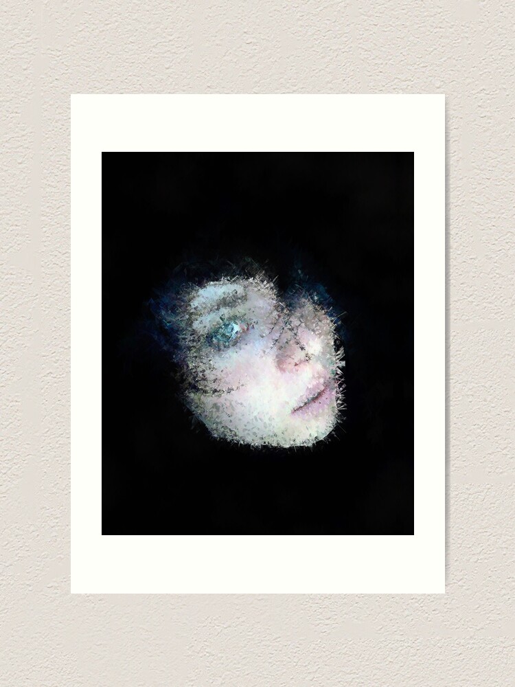 "The Disintegration of Ava Portrait Generative Painting" Art Print by ...
