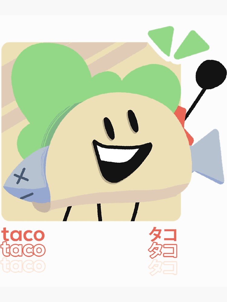 "aikon bfb taco! " Poster for Sale by CharlesMohler85 | Redbubble