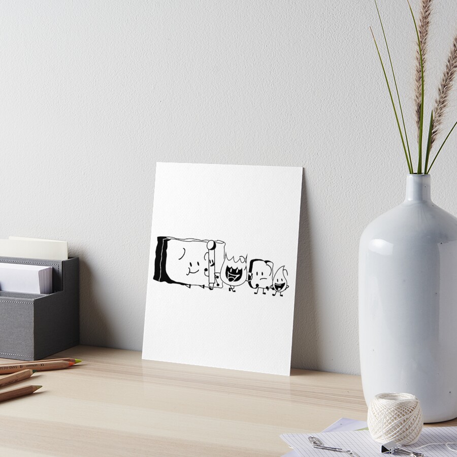 "BFDI Generation 1 Characters Light " Poster for Sale by ...