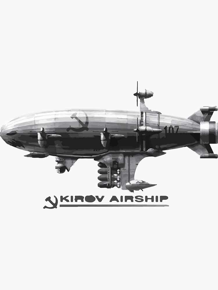 "Red Alert Kirov Blimp" Sticker by lifeofdunn | Redbubble