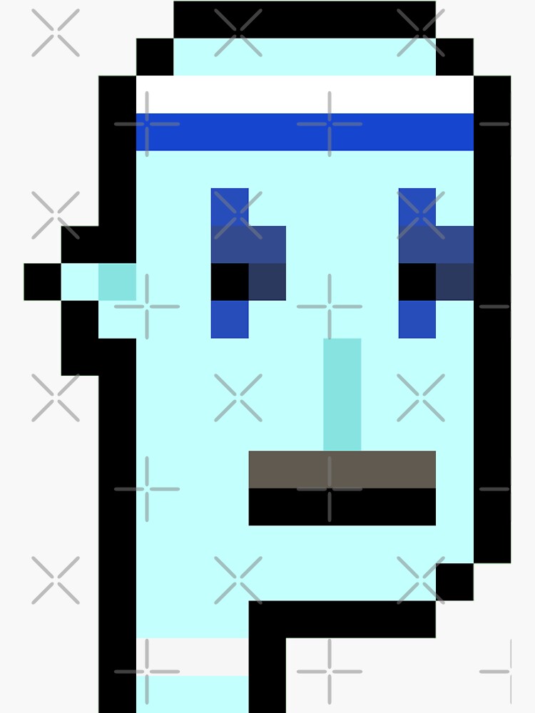 "Nft Alien CryptoPunk" Sticker for Sale by JelloTees | Redbubble