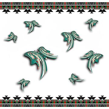 "Traditional Pueblo Indian with Butterfly Design" Poster for Sale by ...