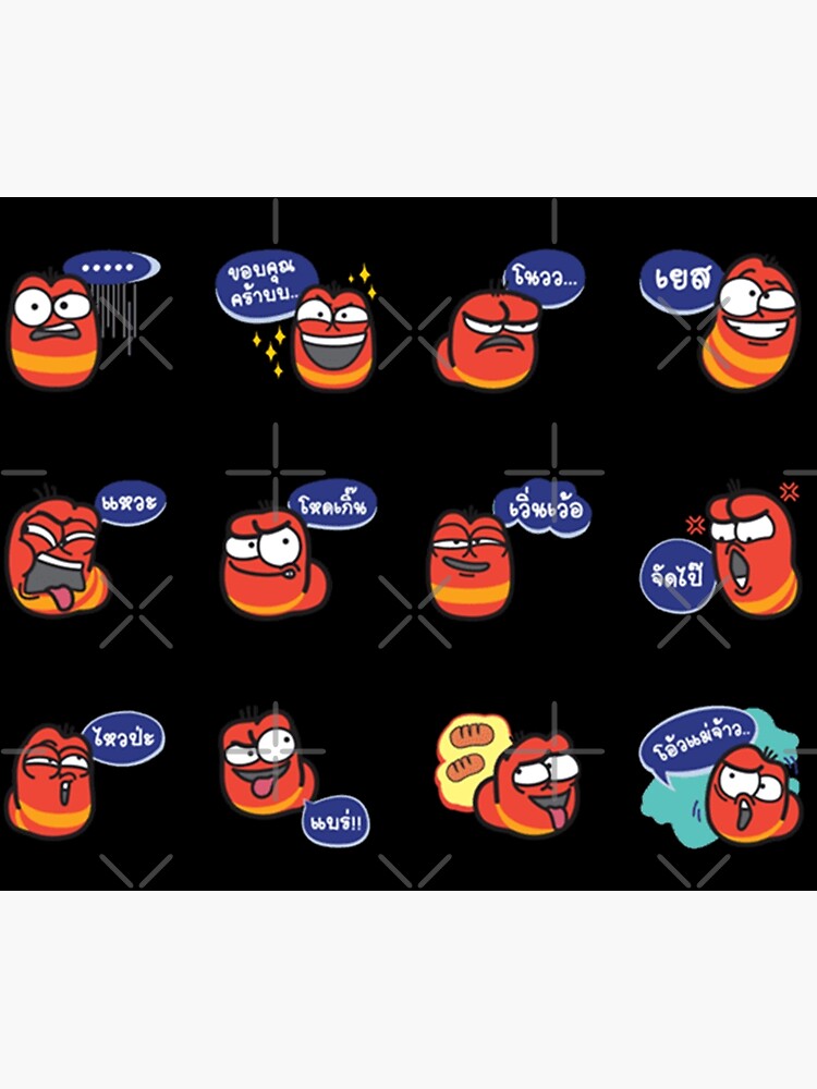 "Red Sticker Set" Poster for Sale by NeideEdmundo | Redbubble