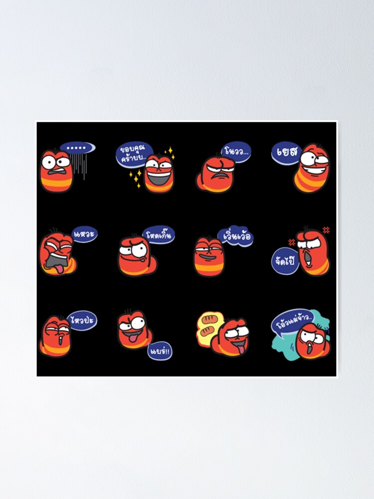 "Red Sticker Set" Poster for Sale by NeideEdmundo | Redbubble