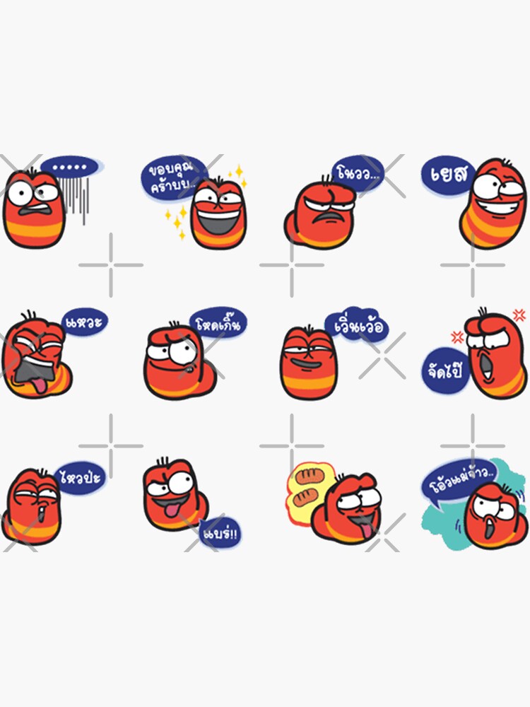 "Red Sticker Set" Sticker for Sale by NeideEdmundo | Redbubble
