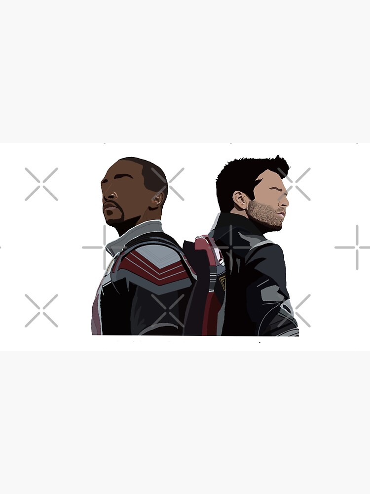 "Anthony Mackie and Sebastian Stan" Sticker for Sale by Shavel101 ...