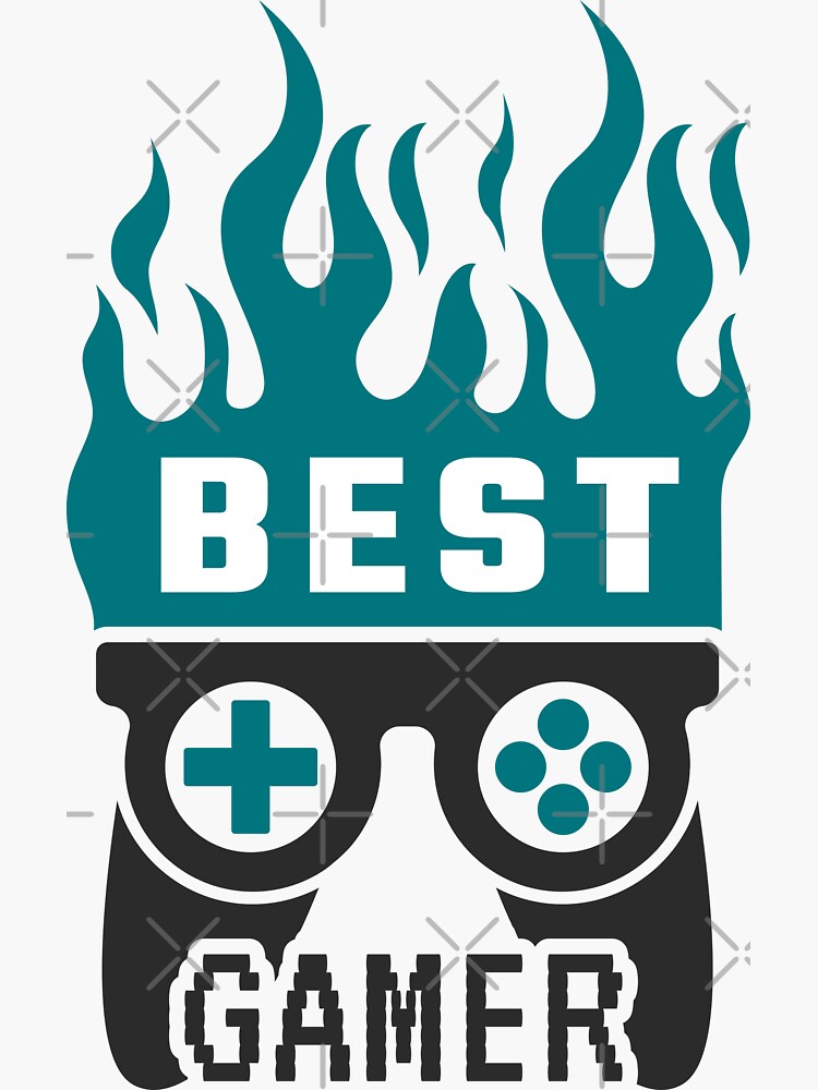 "Best Gamer Ever" Sticker for Sale by Creativesbyjam | Redbubble