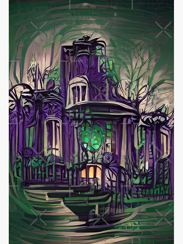 "abstract haunted house " Art Board Print for Sale by brynn412 | Redbubble