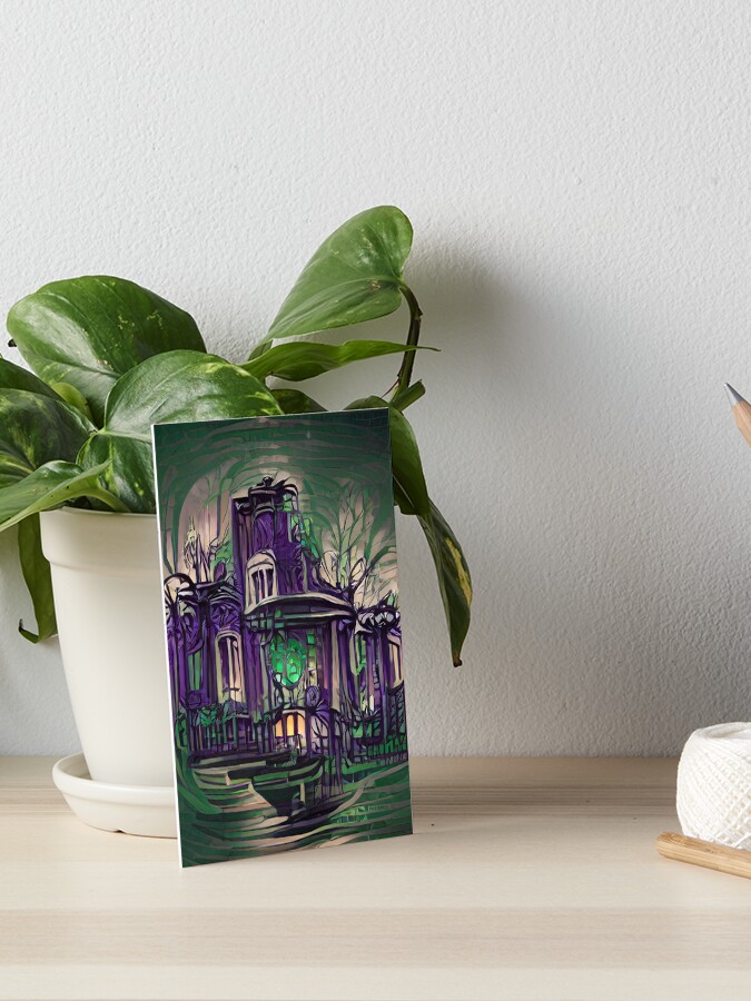 "abstract haunted house " Art Board Print for Sale by brynn412 | Redbubble