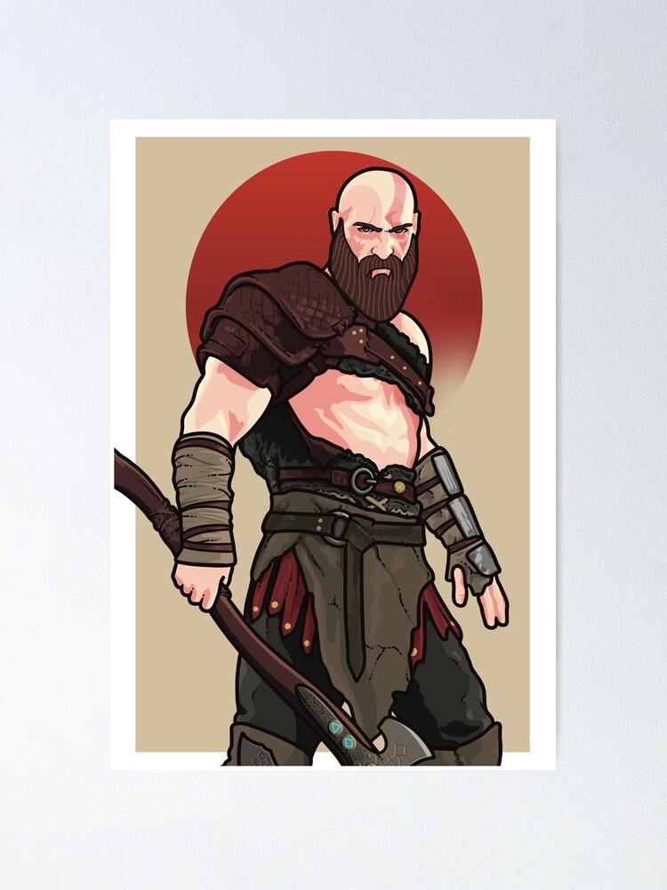 "Kratos God Of War" Poster for Sale by haz5077 | Redbubble