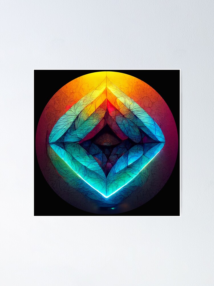 "Chakra Diamond. By Artist O O" Poster for Sale by worn | Redbubble