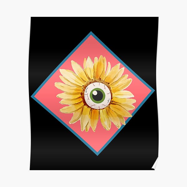 "weirdcore aesthetic sunflower eyeballs" Poster for Sale by ...