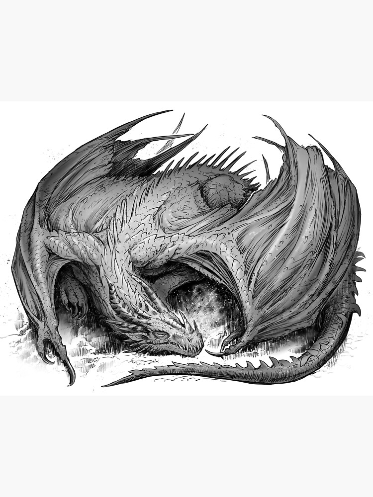 "Sleeping dragon" Poster for Sale by Jordan Dugdale | Redbubble