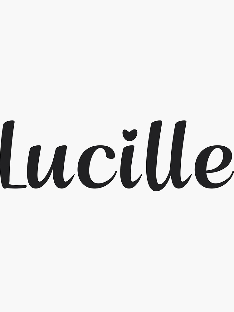 "Lucille" Sticker for Sale by 99Posters | Redbubble
