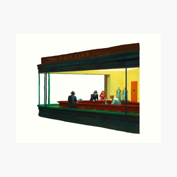 "Nighthawks by Edward Hopper" Art Print for Sale by ArtOfSilentium ...