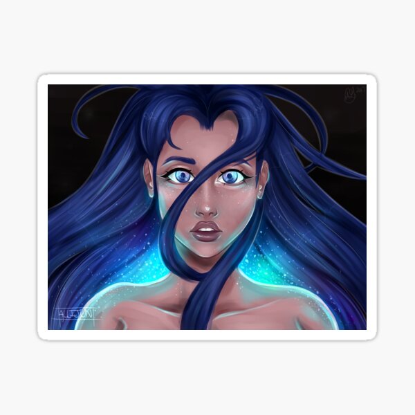 "Brillo Azule" Sticker for Sale by allijun | Redbubble