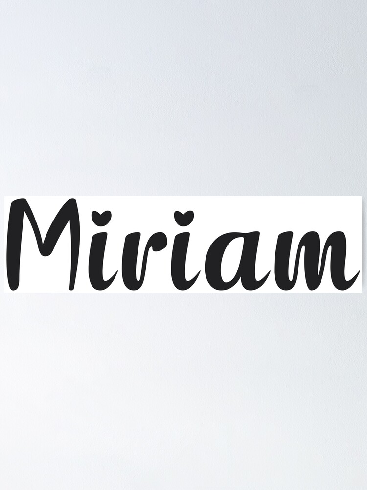 Póster «Miriam» de 99Posters | Redbubble