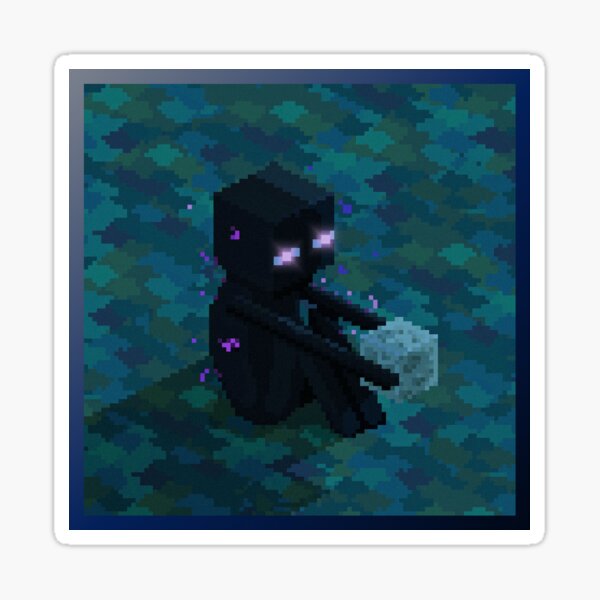 "enderman minecraft paint" Sticker for Sale by MRAmar9 | Redbubble