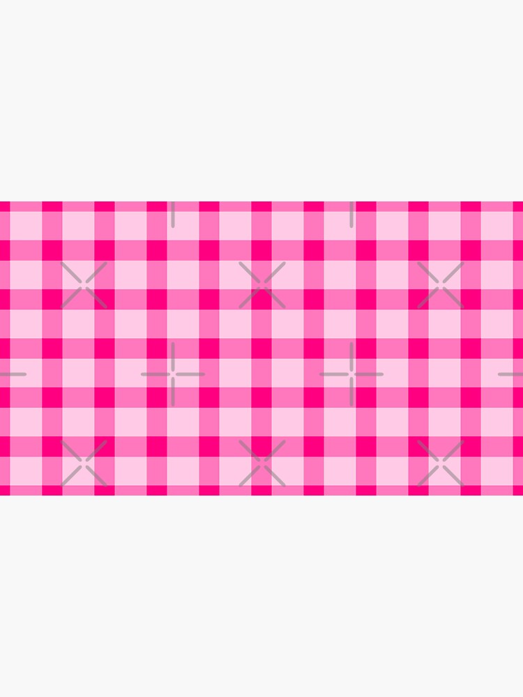 "Hot Pink Buffalo Plaid " Sticker for Sale by korlatte | Redbubble