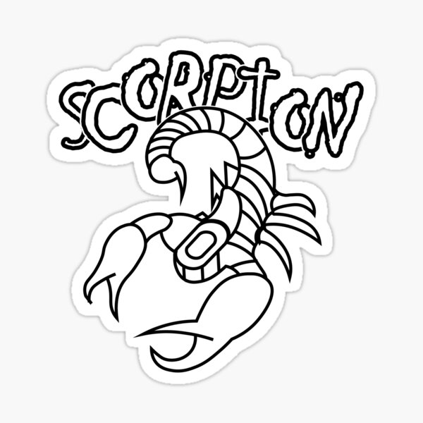 "Scorpion" Sticker for Sale by RevivalGraphic | Redbubble