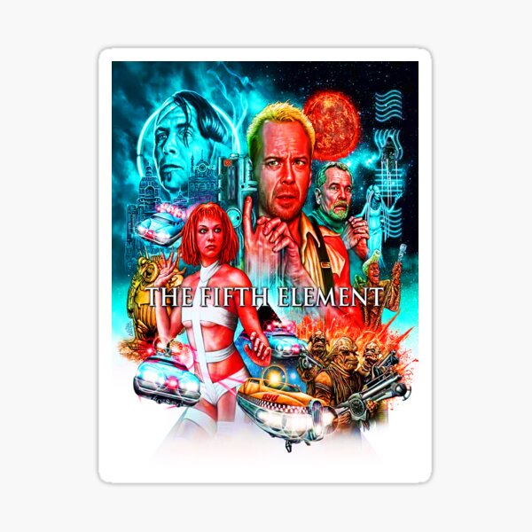 "the fifth element artwork x8" Sticker for Sale by kasixudesigns ...